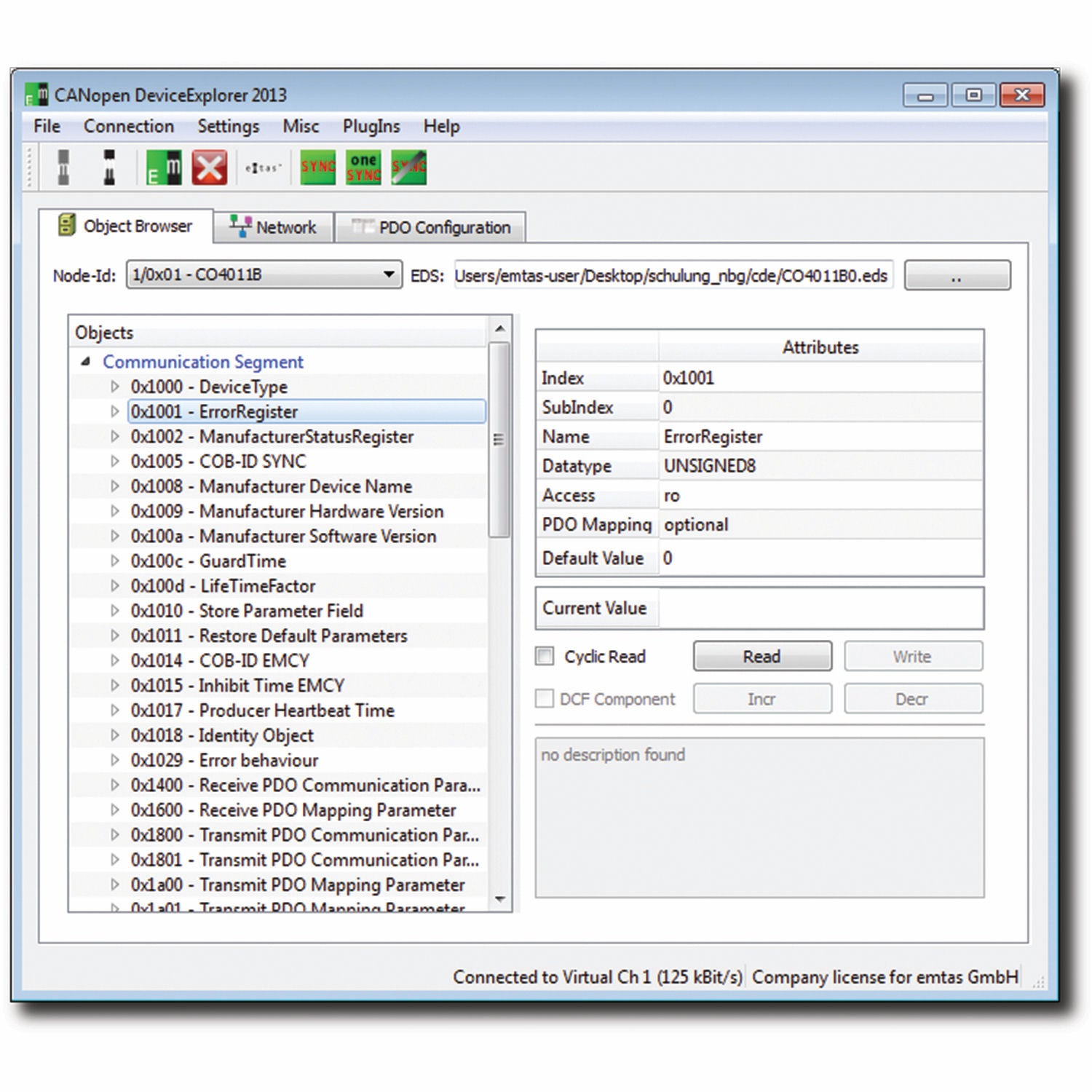 CANopen DeviceExplorer - CANopen Master Tool – Grid Connect