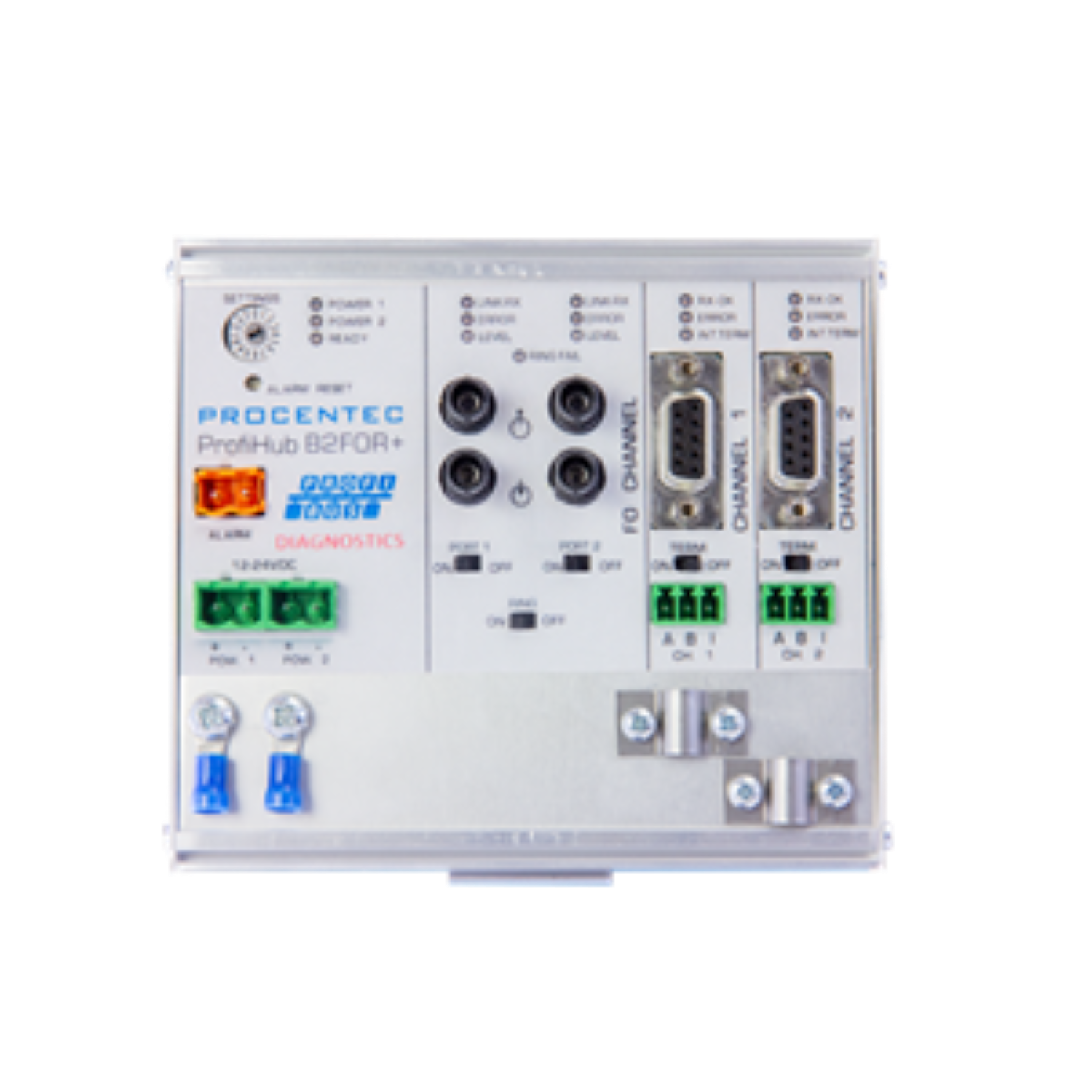 ProfiHub B2FOR+ - Fiber Optic Ring with RS485 Redundancy - Multi-Mode ...